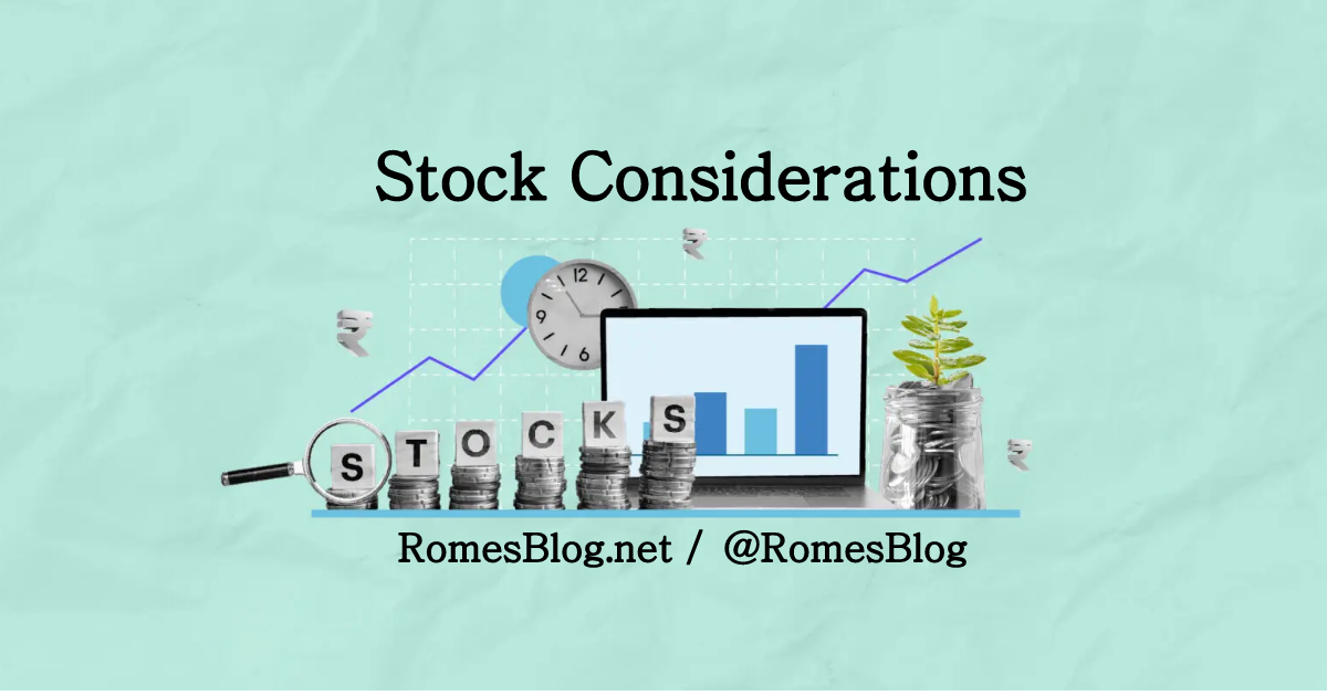 December 2023 Stock Considerations - Romes Blog